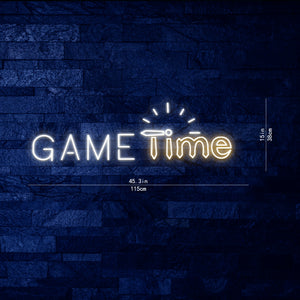 Game Time Neon Sign